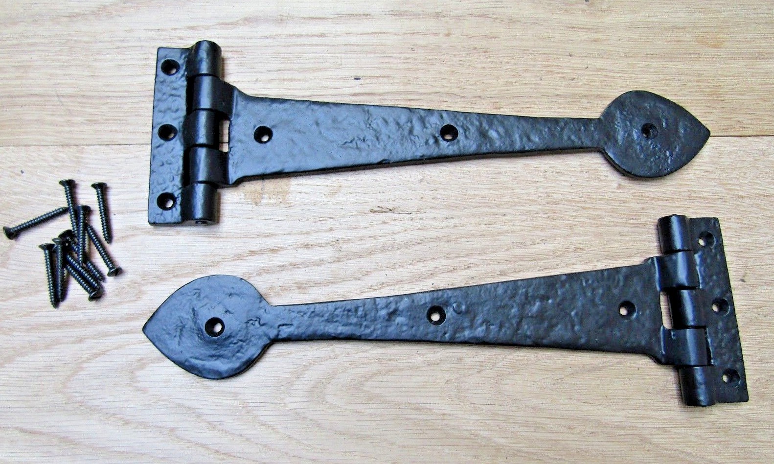 IN 7 DESIGNS- 1 pair Black Antique old English country door gate tee t ...