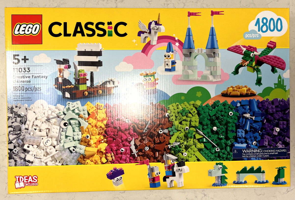LEGO CLASSIC Creative Fantasy Universe 11033 Building Toy Set 1800 ...