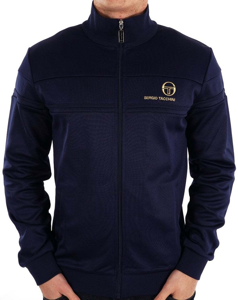 Sergio Tacchini Masters Track Top Navy Gold | eBay UK