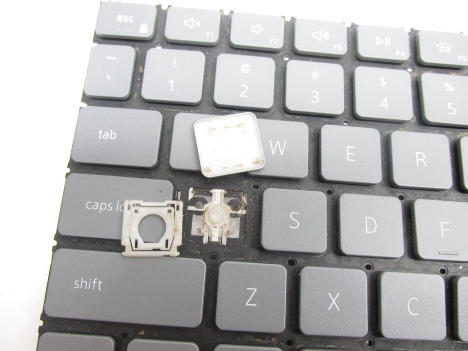 Single Key Cap+Plastic Clip for Dell Laptop From Keyboard 10T1W Model ...