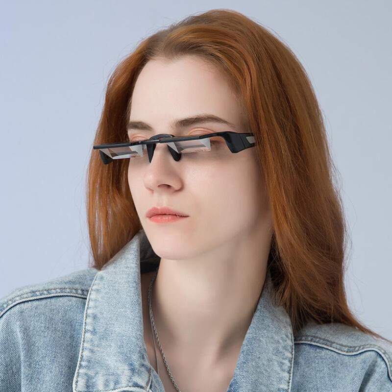 Prism Spectacles Horizontal Mirror Lazy Readers Glasses 90