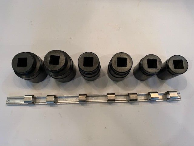 Snap-On NEW Heavy Duty 6 Piece 3/4" Drive SAE Flank Deep Sockets 7/8 ...