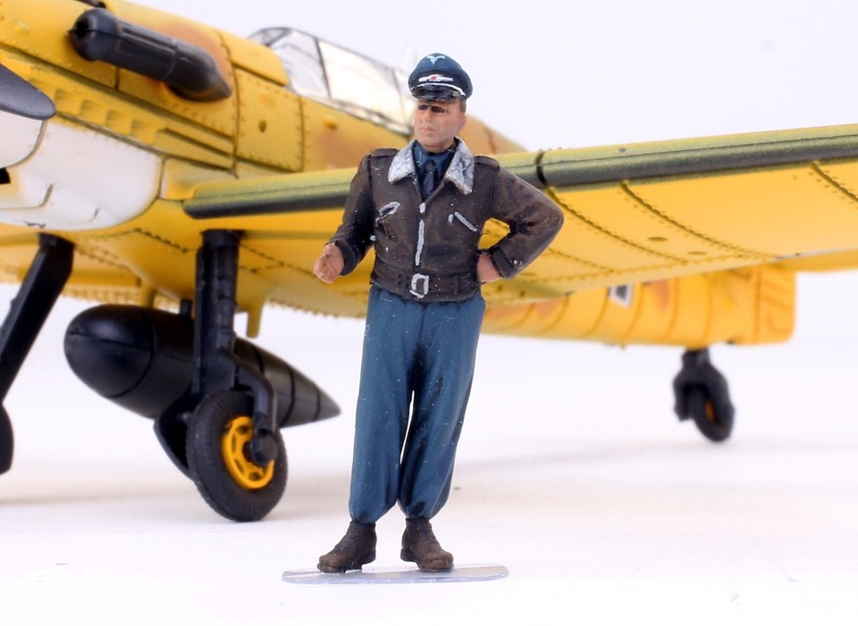 PreSale German Luftwaffe Pilots & Crews (7 figures) WW2 1:48 Pro Built ...