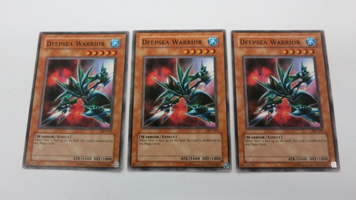3x DEEPSEA WARRIOR MONSTER UNLIMITED EDITION PSV-079 COMMON YUGIOH NM ...
