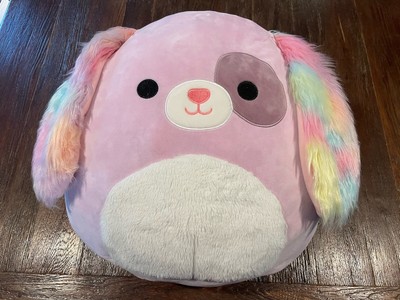 Squishmallow Barb The Dog 16" Plush Purple with Rainbow Fuzzy Ears ...