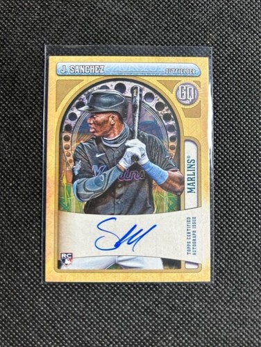 2021 Gypsy Queen Jesus Sanchez RC Rookie on card Auto Miami Marlins ...