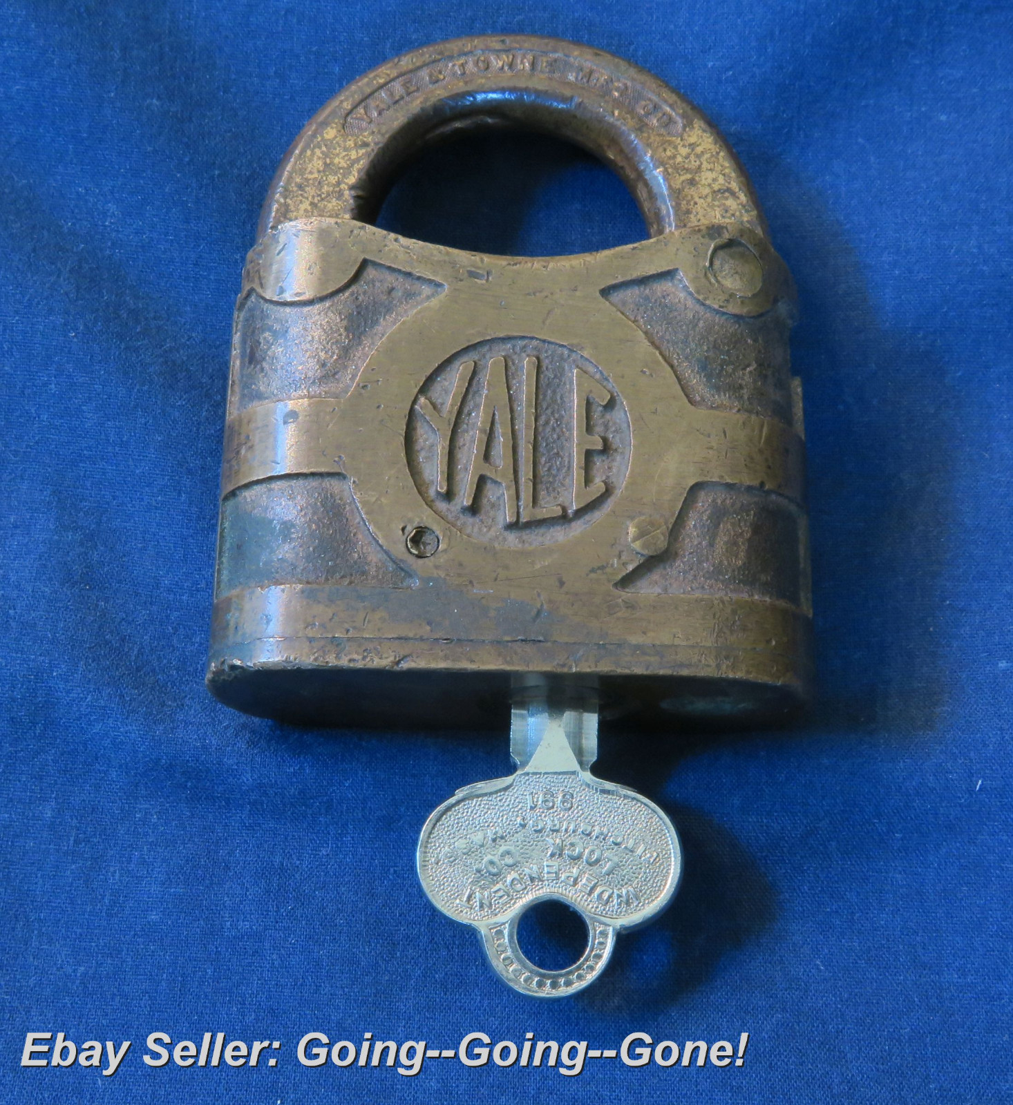 RARE ANTIQUE YALE #88 #188 STANDARD LEVER PADLOCK KEY BLANK BY ILCO 991 ...