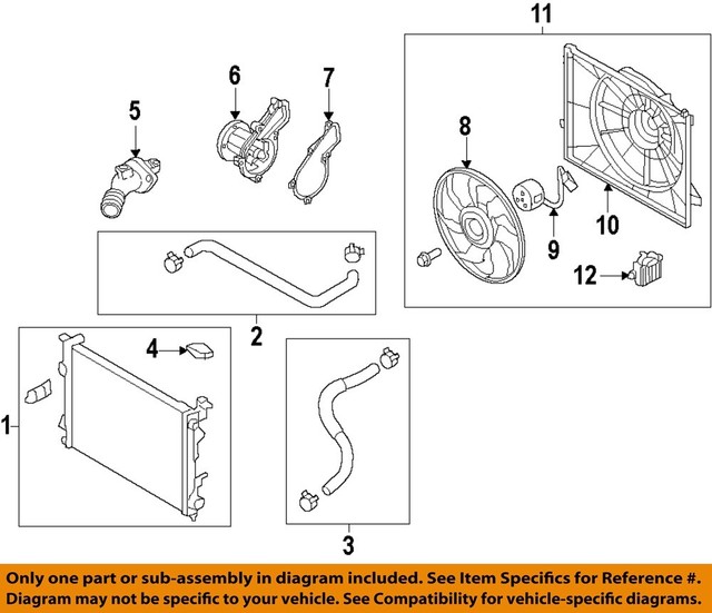 Genuine OEM Radiator Coolant Hose for Hyundai 25414F2100 for sale ...