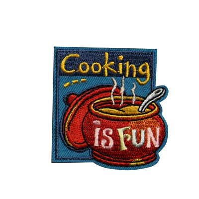 Cooking Is Fun Embroidered Iron On Patch 49-Z | eBay