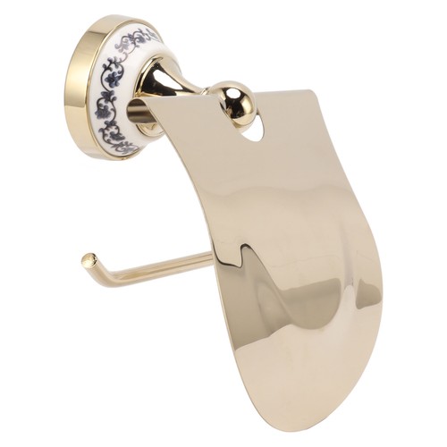 _Toilet Paper Holder Gold Vintage Exquisite Stainless Steel Tissue Roll ...