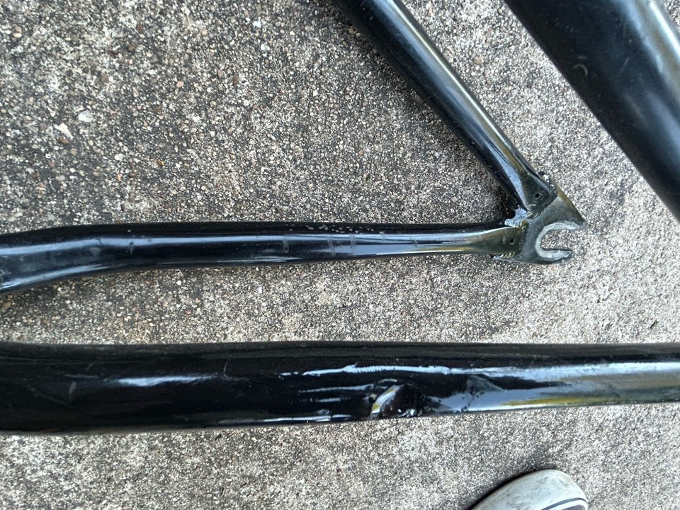 Used SUNDAY Forecaster BMX Frame Gloss Black 21" Dent in chainstay. | eBay