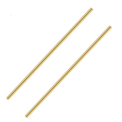 2 PCS 8 mm/5/16 Solid Round Brass Rod Brass Bar Stock Lathe Bar Stock ...