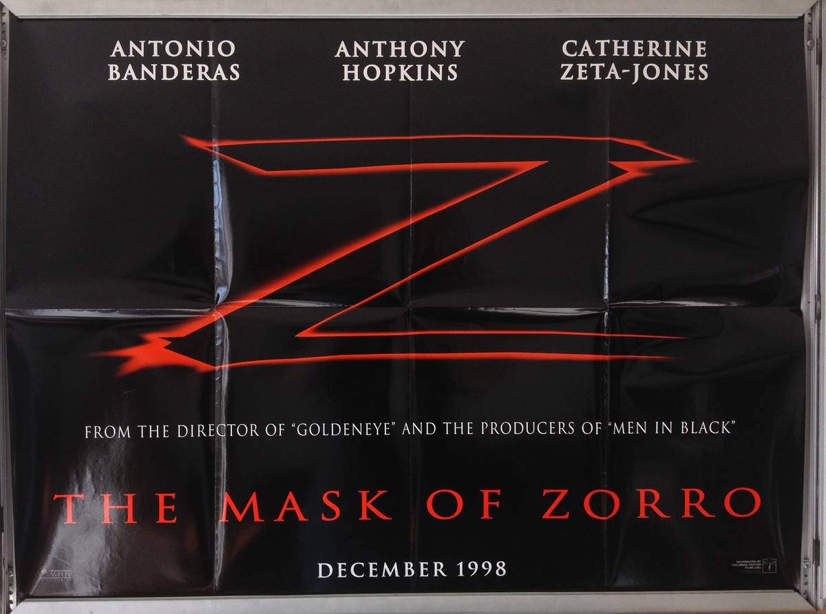 Mask Of Zorro Poster LIANGSHUANG 1998 American Swashbuckler Film The