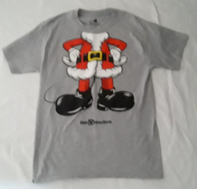 Mickey Mouse Headless SS Santa Disney Tee Mens Sz M | eBay