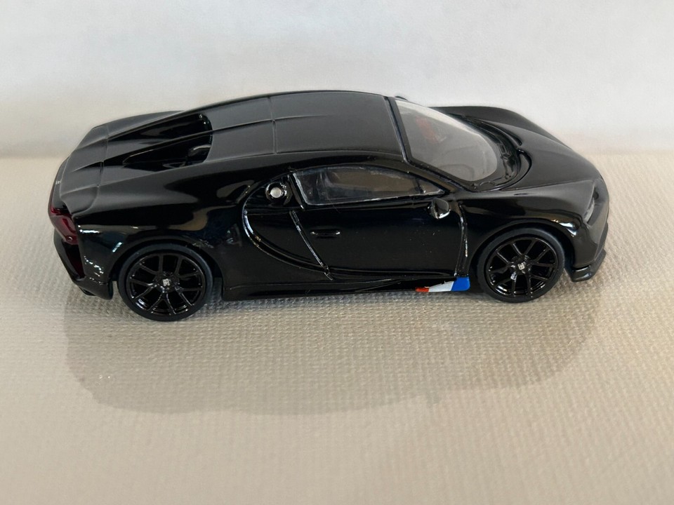 JKM Bugatti Chiron Model Car Alloy Diecast Vehicle BLACK 1:64 Scale NEW ...