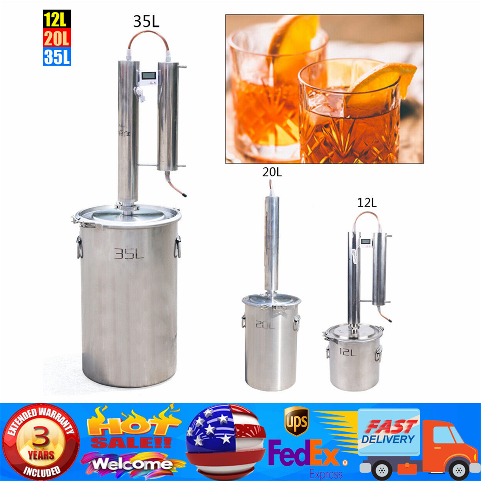 Stainless Steel Moonshine Still Boiler
