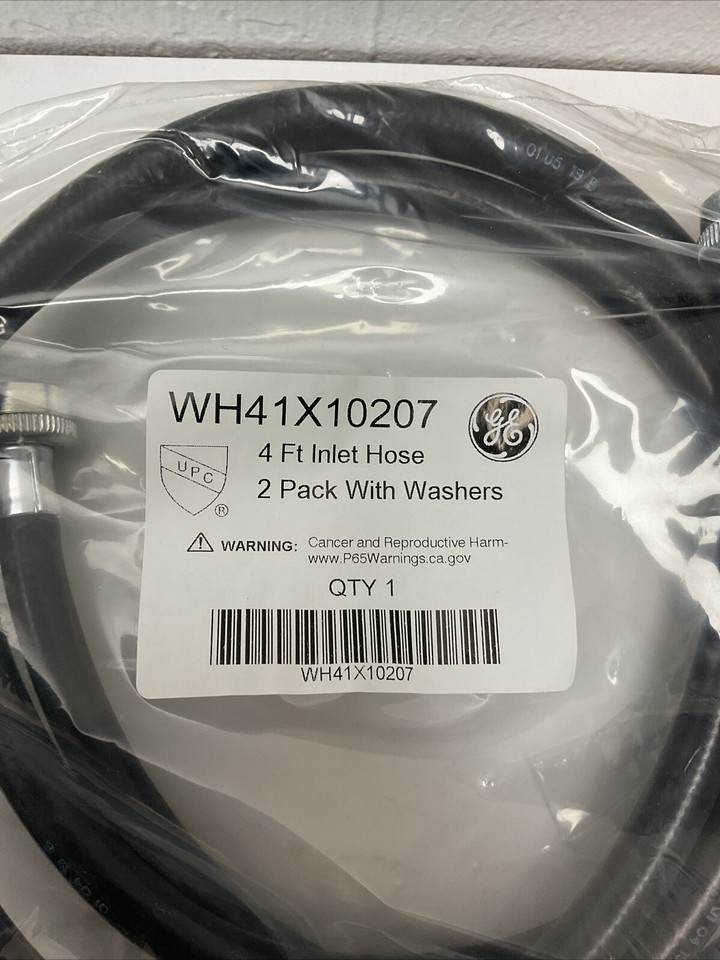 GE Genuine OEM Pair of 4ft. Fill Hoses for GE Washing Machine ...