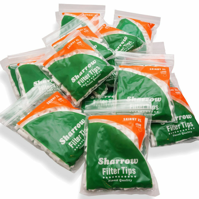 10 Sharrow Filter Tips Skinny XL 10 Packets x 200 = 2000 Filter Tips ...