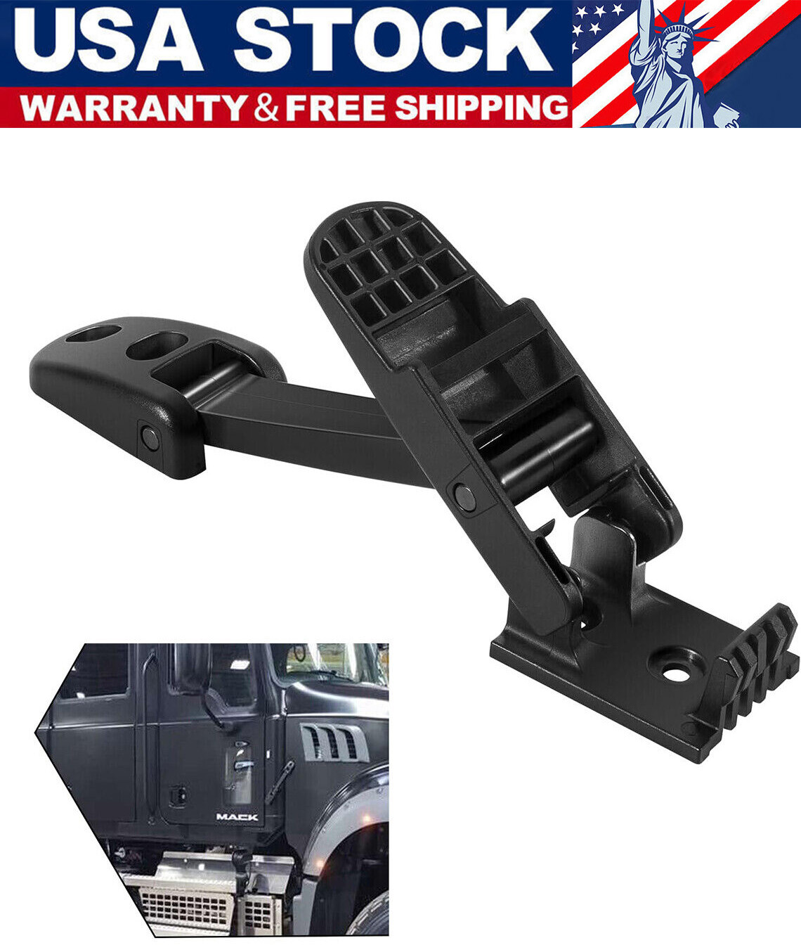 Heavy Duty Hood Latch Kit for Peterbilt 325 335 337 340 348 384 386 567 ...