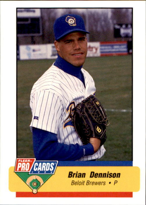 1994 Beloit Brewers Fleer/ProCards #94 Brian Dennison Skokie Illinois ...