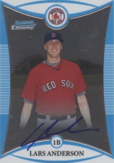 2008 Bowman Chrome - Prospects Prospect Autographs Lars Anderson # ...