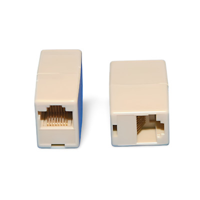 10BaseT Female to Female Coupler RJ45 Adapter - Beige | eBay