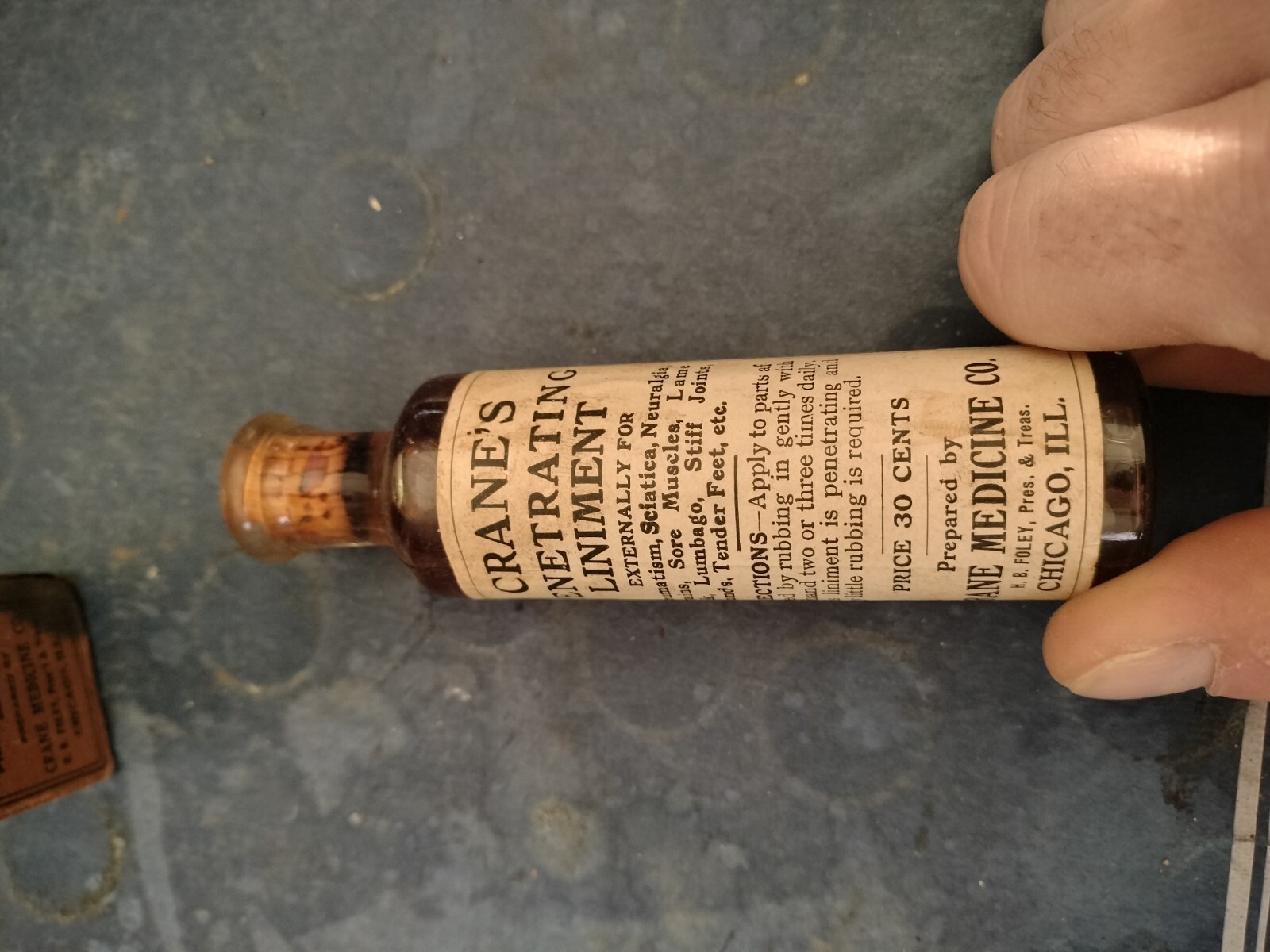 1900s Cranes Penetrating Liniment Full Bottle, box and paperwork | eBay