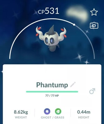 Shiny Phantump Pokemon Trade Go | eBay