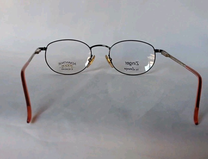 Advantage " Zinger " Eyeglass Frames Amber 46 20-140 Spring Hinges | eBay