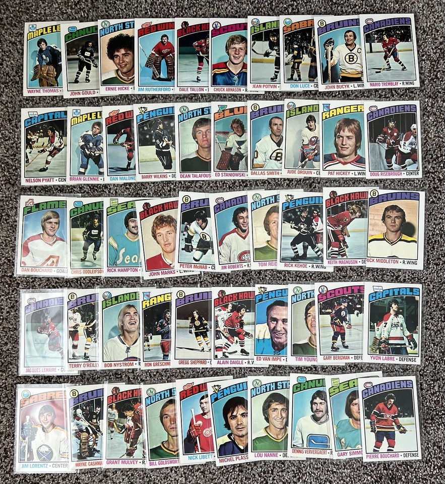 1976 Topps Hockey Partial Set 157/264 Cards. Ex-NMT. High Quality ...