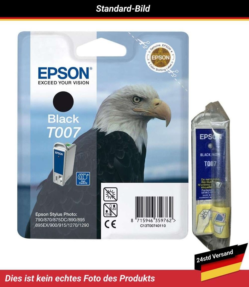C13T00740110 Epson Stylus Photo 1280 Black Ink Cartridge 8715946359762 ...