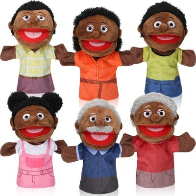 6 Pcs Family Members Puppets Soft Plush Hand Puppet for Storytelling ...