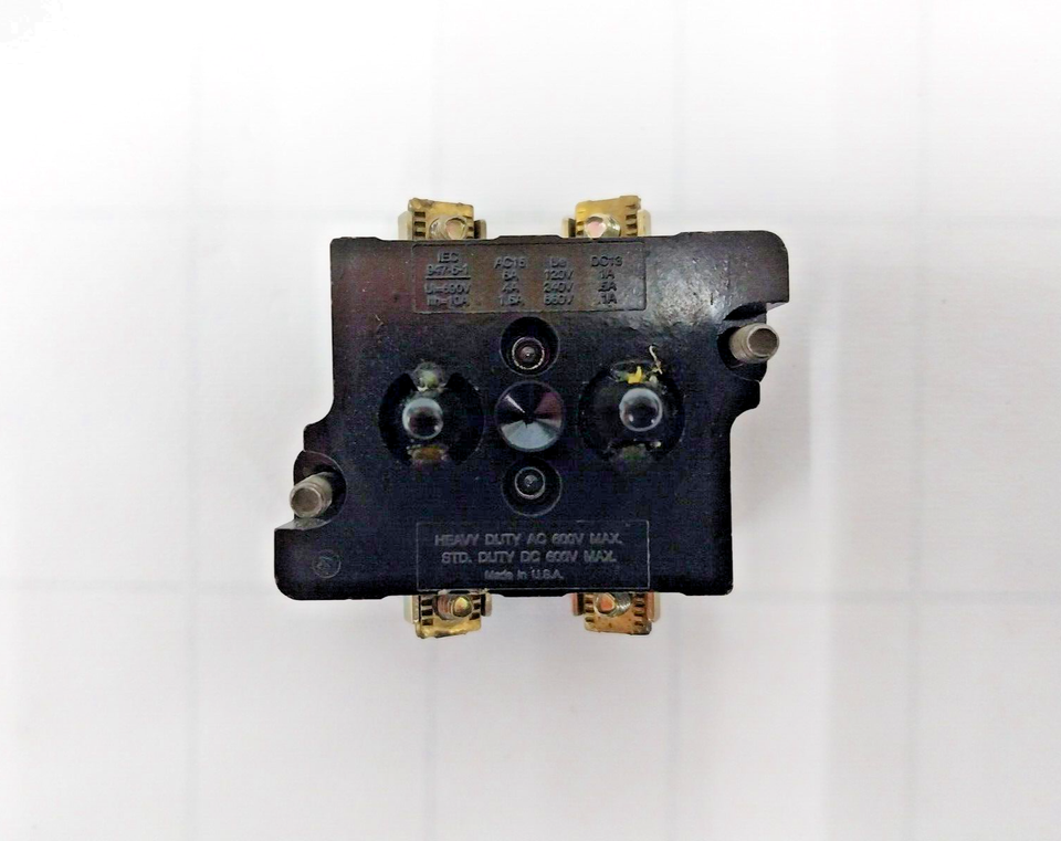 Eaton / Cutler Hammer 1 N.O. 1 N.C. Contact Block 10250T1 Series B1 | eBay