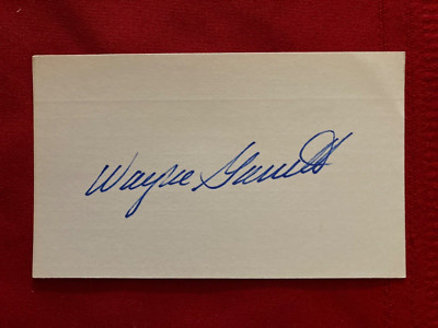 Wayne Garrett signed 3x5 index card / Auto / 1969 Amazin' Mets / Expos ...