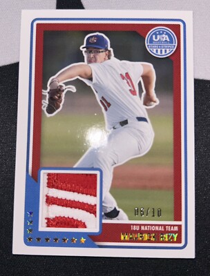2023 Panini Stars and Stripes Mavrick Rizy Patch /10! #USAM-MR Game ...