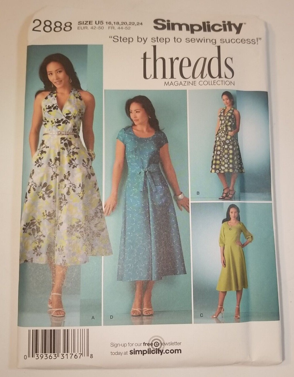 Simplicity Threads Magazine Sewing Pattern 2888 Women's Halter Sun ...