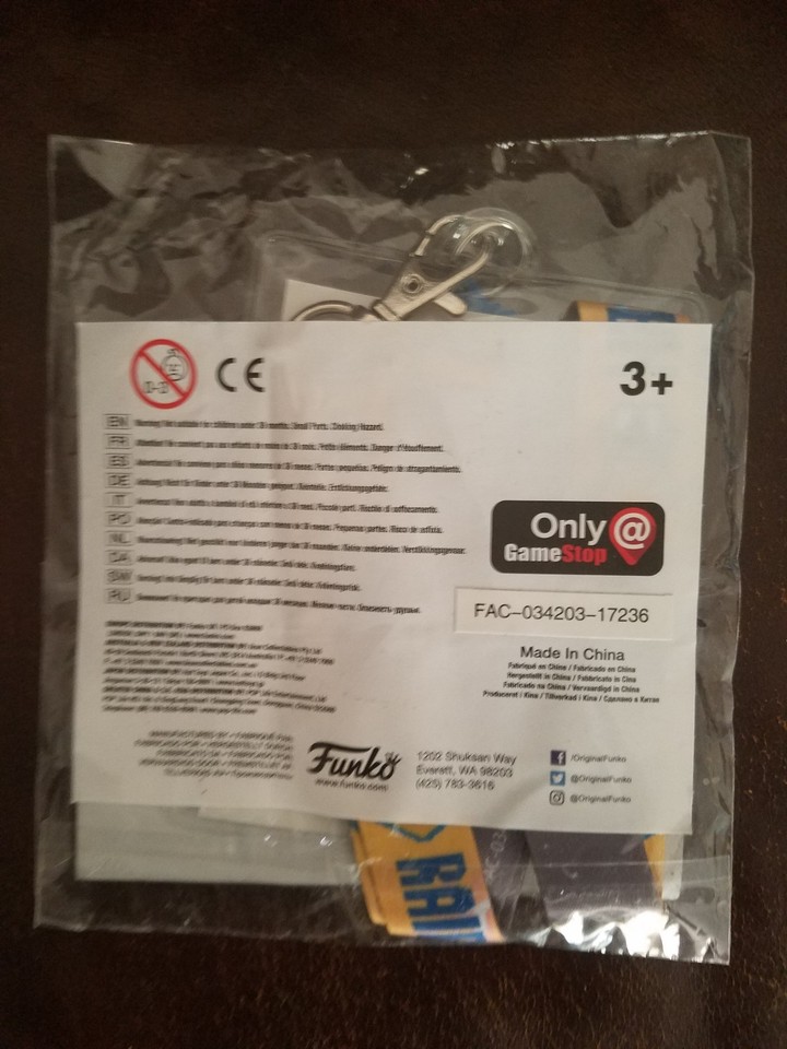 Raiden 8 Bit Funko POP CHASE Lanyard NEW Sealed Mortal Kombat X ...