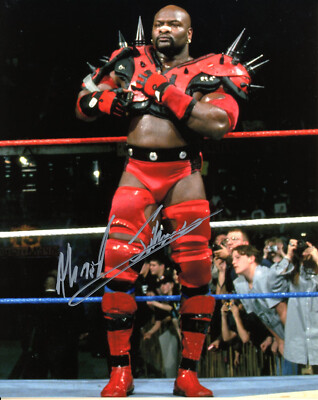 Ahmed Johnson Autographed 8x10 WWE WCW WWF Free Shipping #3 | eBay