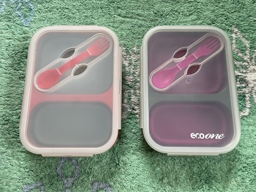 Avalanche And Eco One Collapsable Silicone Food Containers | eBay