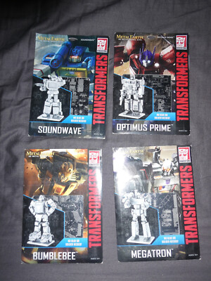 Metal Earth Transformers Models Soundwave Optimus Prime Bumblebee ...