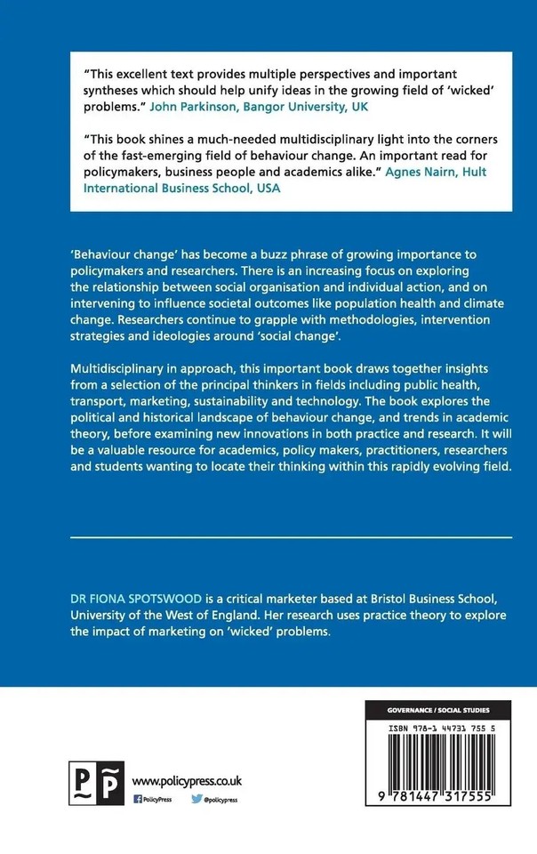 Fiona Spotswood | Beyond behaviour change | Buch | Englisch (2016 ...