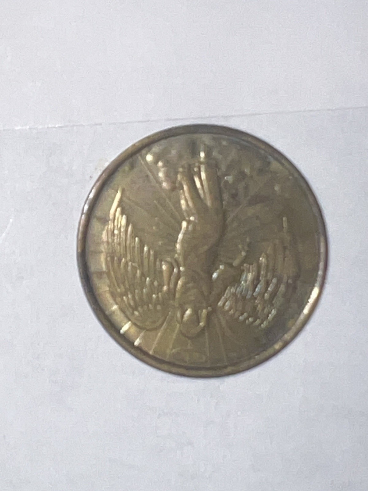 Angel Good Luck Token Bronze Double Sided Collectible Coin Lucky Charm ...