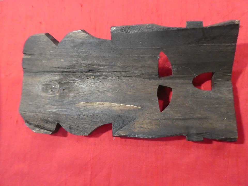 Mayan Incan Aztec Wood Mask Hand Carved Vintage 10.5” Tall Free ...