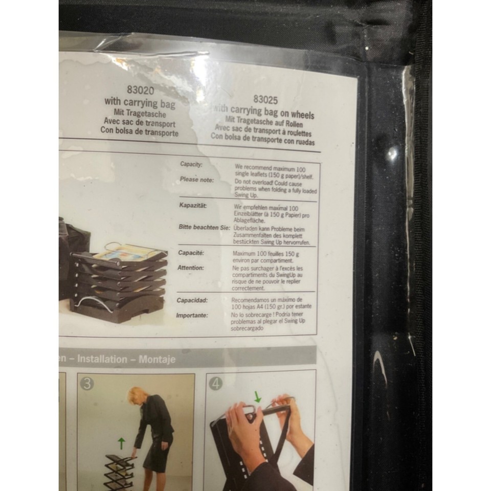 Mark Bric SWINGUP LITERATUR VITRINENSTÄNDER in Tragetasche | eBay.de