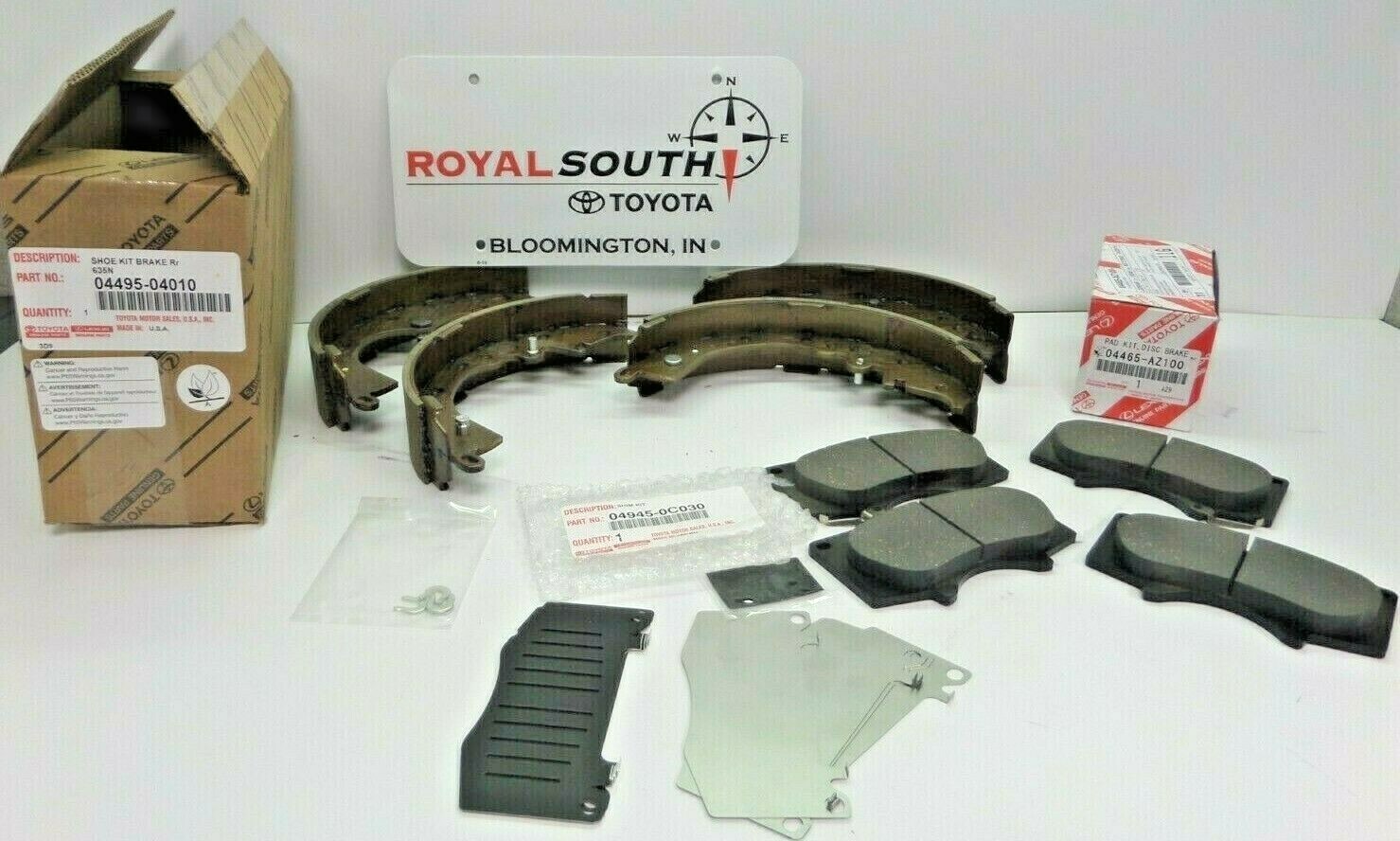 Toyota Tacoma 2005 - 2021 Front Brake Pads and Rear Shoe Kit Genuine OE ...