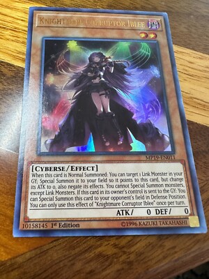 Knightmare Corruptor Iblee MP19-EN011 1st Edition Ultra Rare VLP ...
