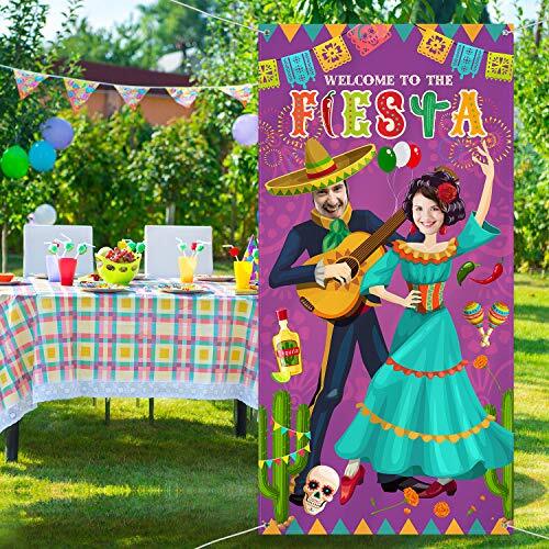 Fiesta Couple Photo Door Banner, Giant Fabric Fiesta Photo Booth ...