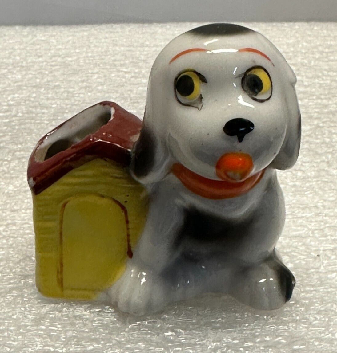 Vintage Kitsch Ceramic Puppy Dog w/House Planter Japan 2.75" tall Big ...