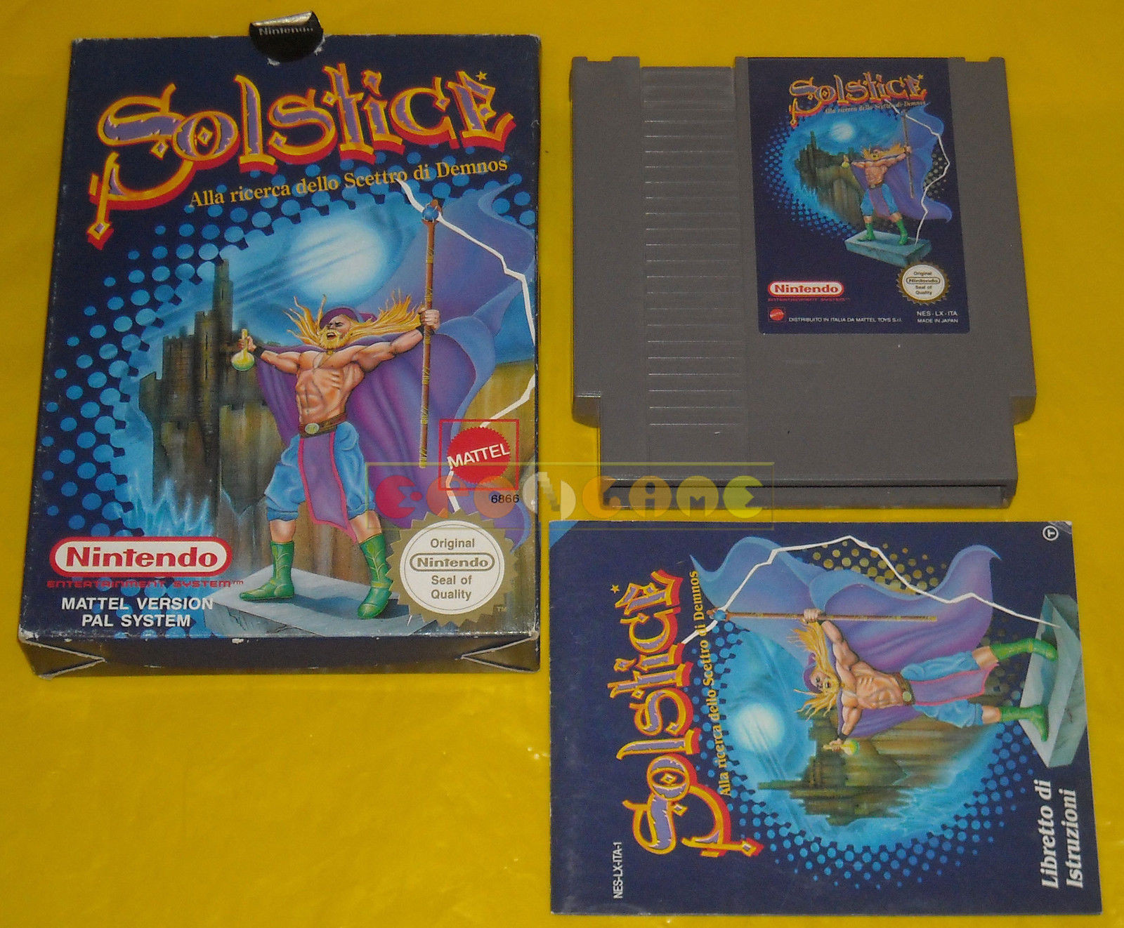 SOLSTICE Nintendo Nes Versione Italiana Pal A ••••• COMPLETO | eBay