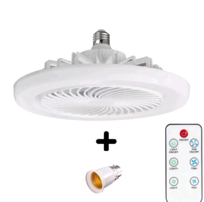 LED Ceiling Fan Light - With Remote Control - Edison / Bayonet Adapter ...